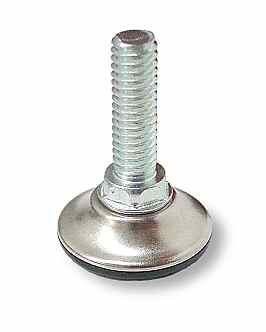Adjustable Non-Marking Leveler Floor Glide 2" - White- 5/16-18 C784 ...