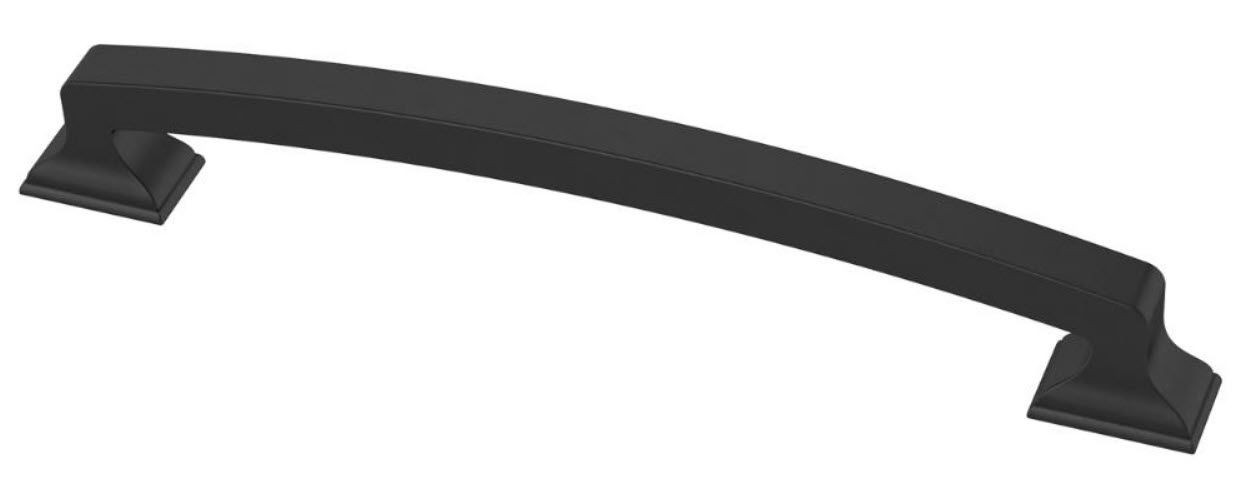 6-5/16" Classic Edge Drawer Pull Flat Black