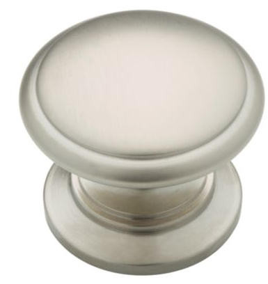 1-1/4" Contemporary Knob Satin Nickel