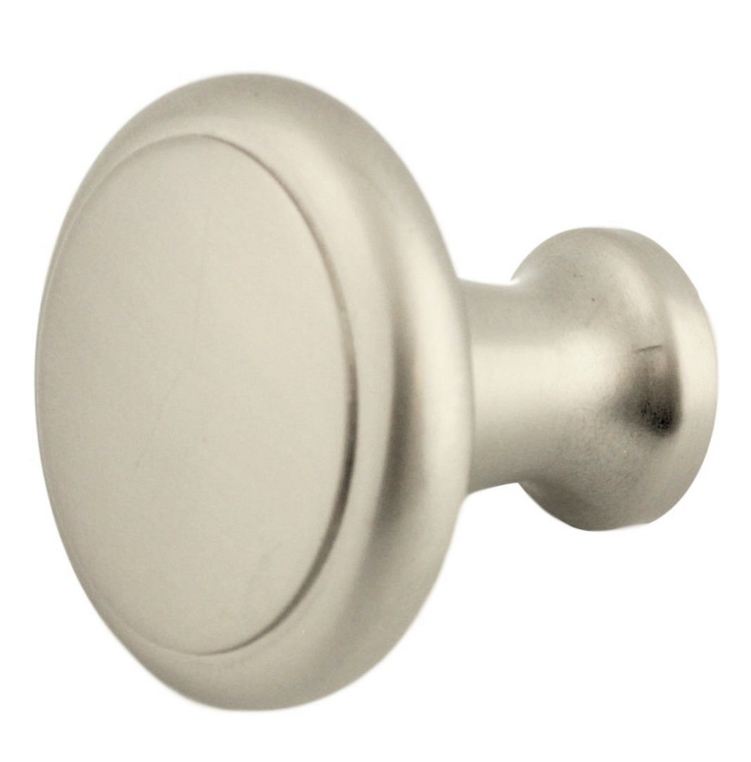 1-3/4" Oversized Wide Base Knob Satin Nickel