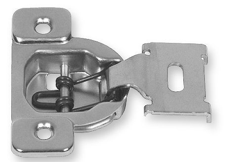 1/2" Overlay Compact Concealed Hinge - 6 Way Adjust - With Dowels