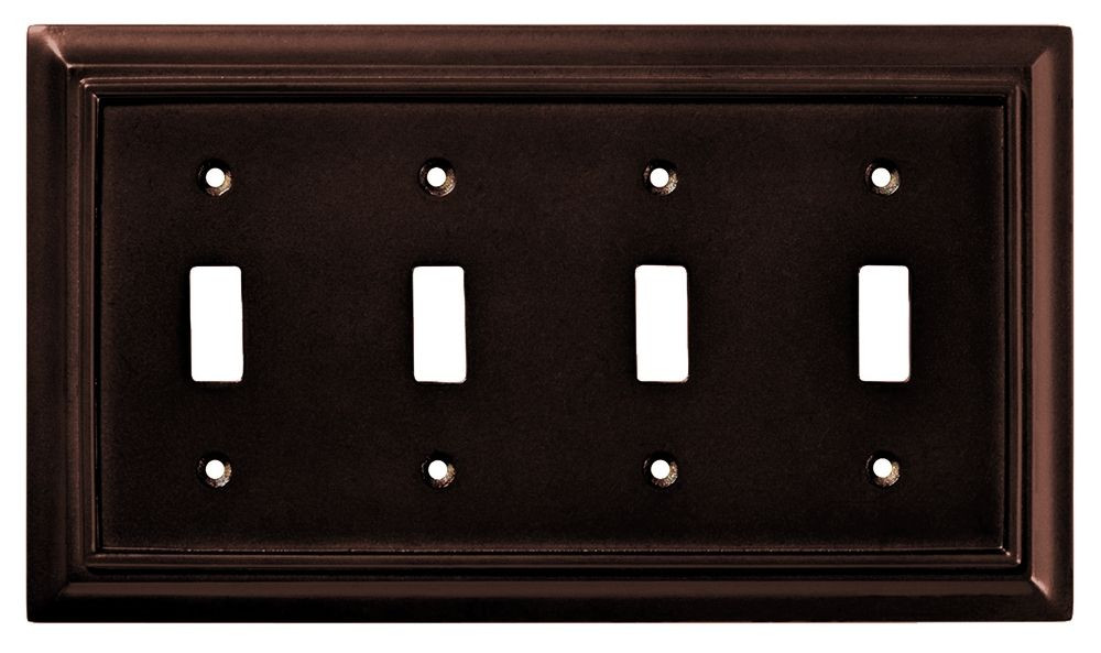 Double Toggle Switch Wall Plate - White Porcelain USA-D9084W - D ...