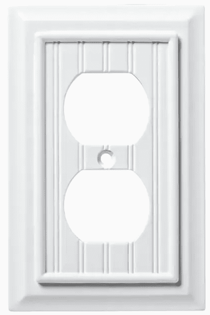 3-PAK Round Single Duplex White Metal Wall Plate W10249V-W-C - D ...