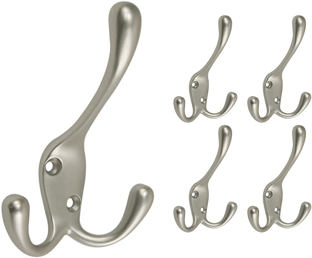 Satin Nickel & Matte Satin Nickel Hooks - D. Lawless Hardware