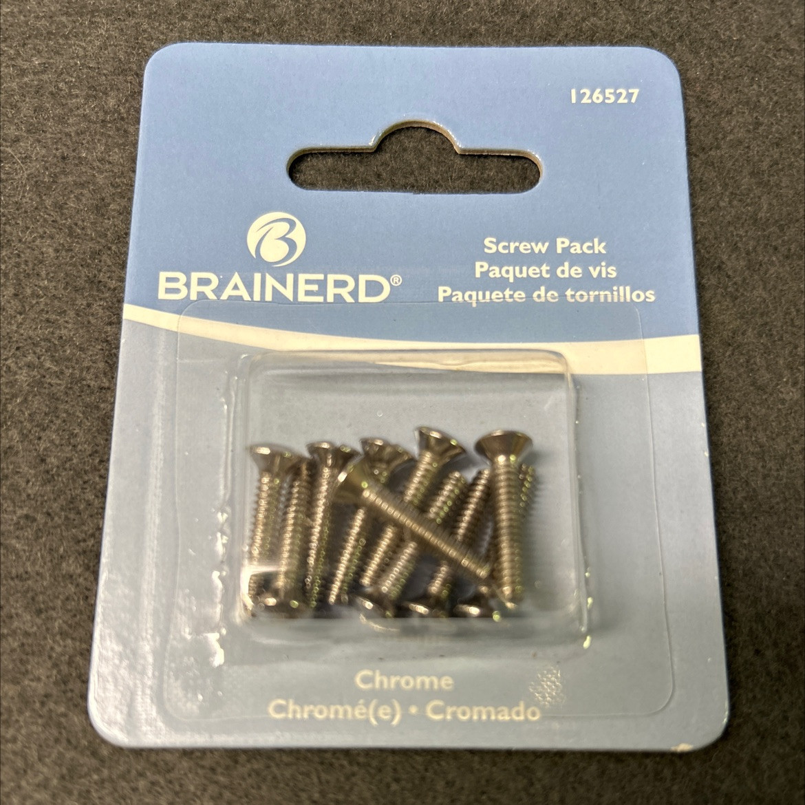 Wall Plate Screw Pack Polished Chrome
