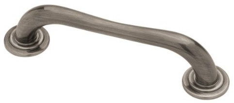 3-3/4" Greco Roman Pull Polished Black Nickel