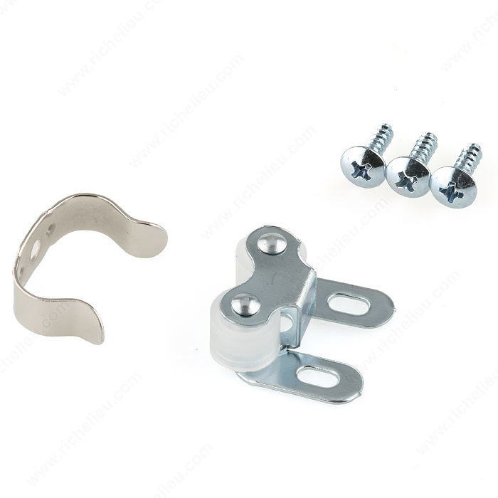 (12 Pack) Double Roller C Clip Catch with screws 2-Pack