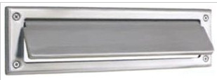Aluminum Mail Chute With A Satin Finish 13-1/8" X 3-5/8"