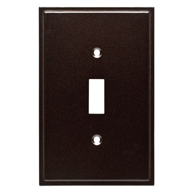 Simple Step Single Switch Wall Plate - Cocoa Bronze