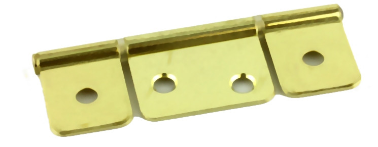 Flag Hinge 3-Leaf Bi-Fold & Shutter Brass Plated - 3 1/2" - D. Lawless ...