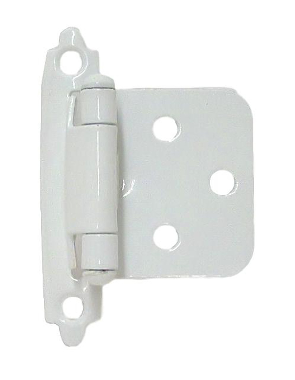 Pair Variable Overlay Self Closing White Hinge
