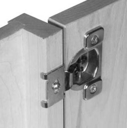 Compact One-Piece 7/16" Overlay 2-Way Adjust Hinge