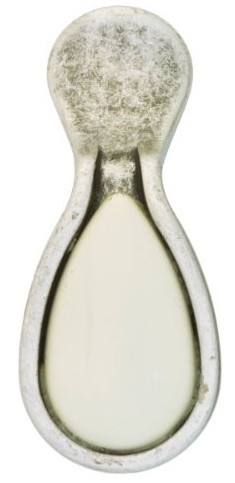 1-1/16" Pendant Knob Old Silver & Ivory
