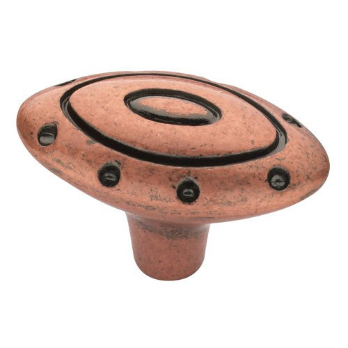 1-3/4" Ring & Dot Knob Copper Kettle