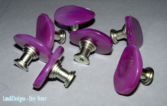 Knob or Pull Making Base - Solid Brass - Satin Nickel -16x16mm