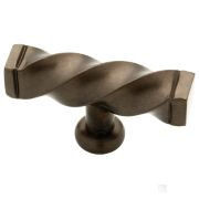 2 1/2" Avante Twisted T-Knob Rubbed Bronze