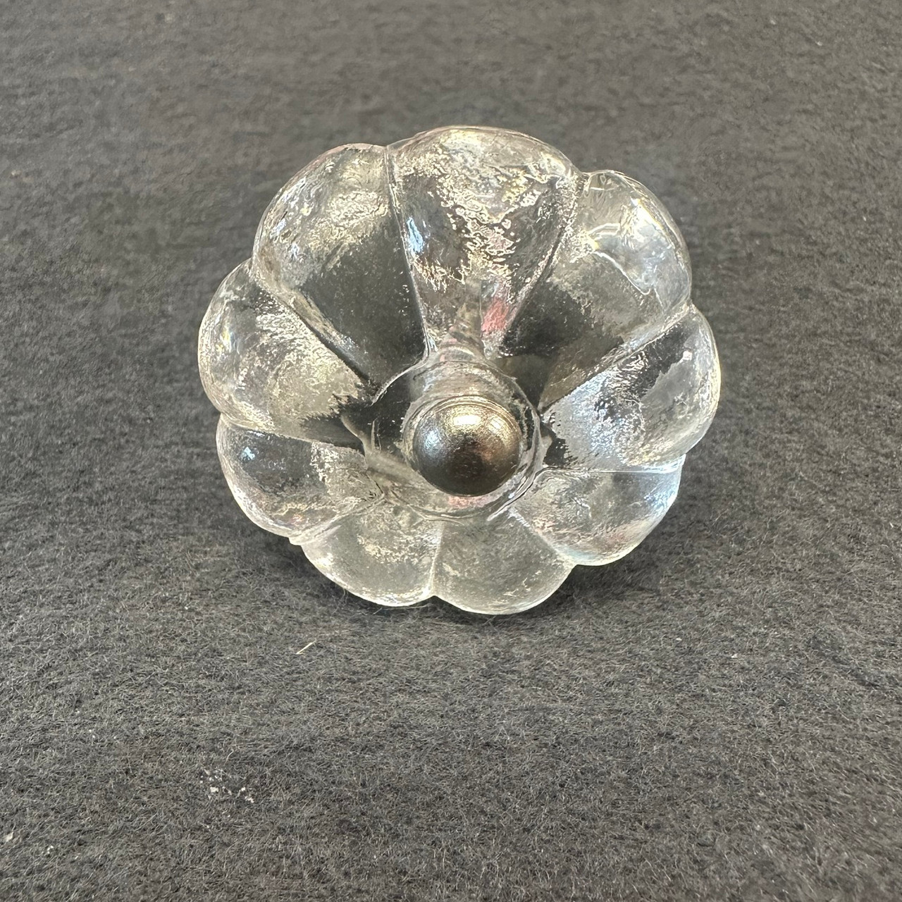 1-5/8" Molded Clear Glass Knob