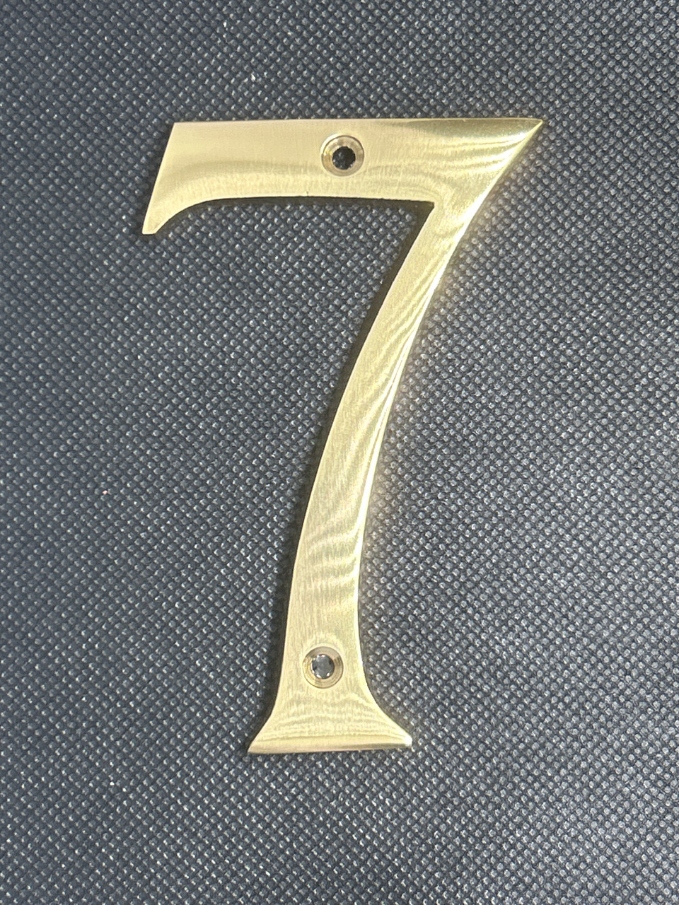 Solid Brass Lacquered 4" House Number (7)