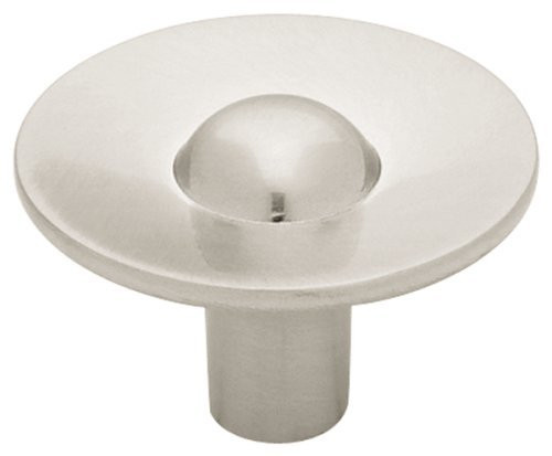 (5 Pack) 1-3/8 inch Asian Hub Knob Satin Nickel - D. Lawless Hardware