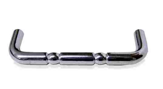 (5 Pack) 3-1/2 inch Turned Center Wire Pull Chrome - D. Lawless Hardware