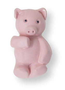 (5 Pack) 2 inch Little Pink Pig Knob - D. Lawless Hardware