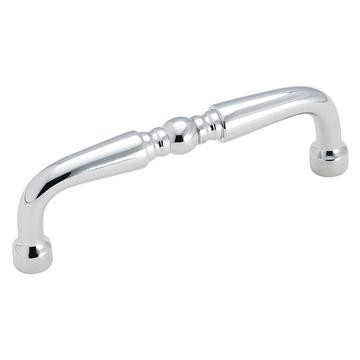 (5 Pack) 3 inch Solid Brass Turned Wire Pull Polished Chrome - D ...