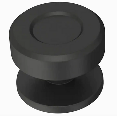1-1/4" Simple Beveled Knob Flat Black