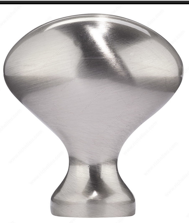 Richelieu Traditional Metal Knob - 4443 - Brushed Nickel - 30 mm - D ...