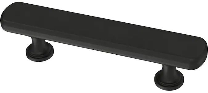 (12 Pack) 3" Amity Oval Pull Flat Black
