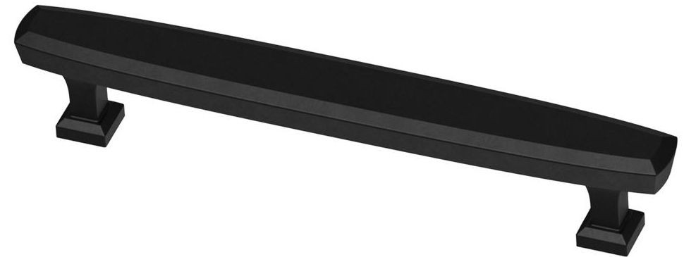 (12 Pack) 5" Beveled Pull Flat Black