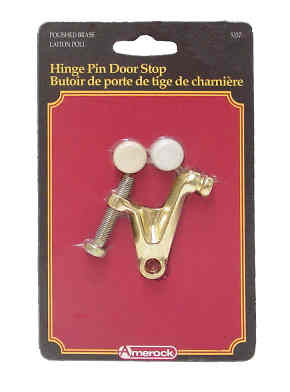 (12 Pack) Amerock Heavy Duty Hinge Pin Door Stop - Brass Finish