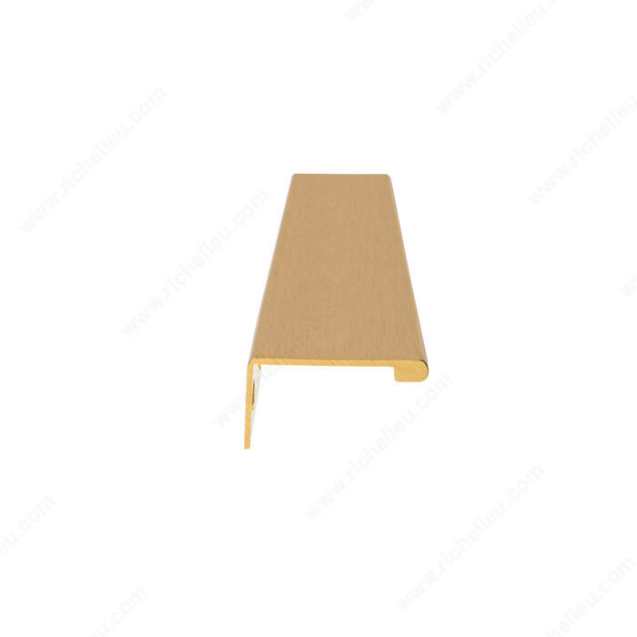 Modern Aluminum Edge Pull - 9898 - 416 mm - Satin Gold