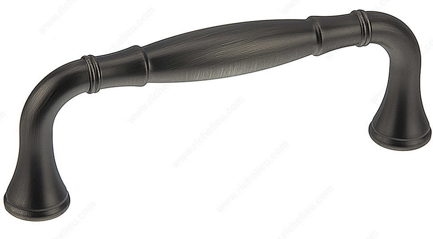 Richelieu Traditional Metal Pull - 790 - Antique Nickel - 96 mm - D ...