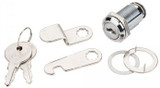 Case Lock with Two Keys - Polished Brass - 1-7/8" x 1-1/4"