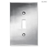 Double Concave Switch Plate Polished Chrome