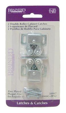 (2 Pack) Double Roller Catch Zinc
