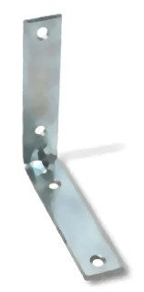 Steel Corner Brace - 3 1/2" - Zinc Plated