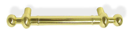 1-3/16" Traditional Drop Pull Polished Brass - D. Lawless Hardware