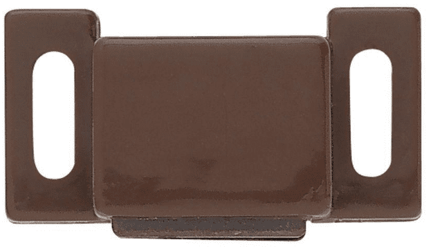 (10 Pack) 1-1/4" Magnetic Catch with Strike Brown