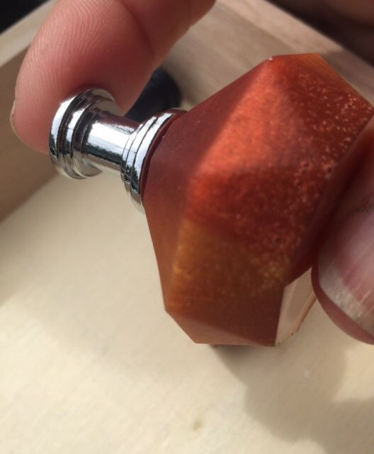 DIY Knob or Pull Making Base - Chrome - 16x16mm