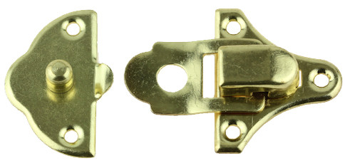 Brass Plated Mini Snap Catch - 1-1/8" x 1"
