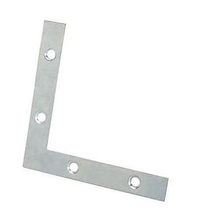 Steel Corner Brace - 3 1/2" - Zinc Plated