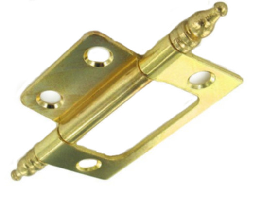Non-Mortise Finial Hinge Flat Black -2"