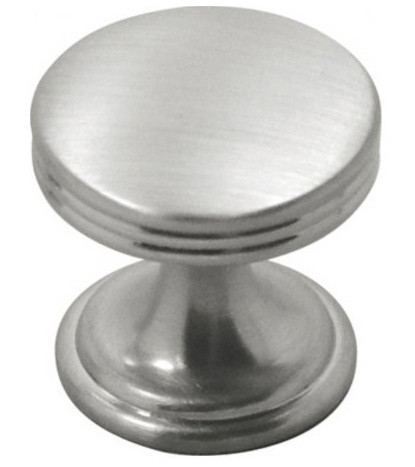 Tab Style Satin Nickel Knob Base - D. Lawless Hardware