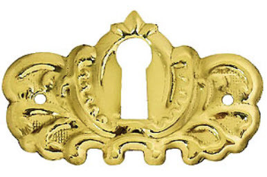 Vertical Solid Brass Escutcheon - 2 1/4" K12-B3565SB - D. Lawless Hardware