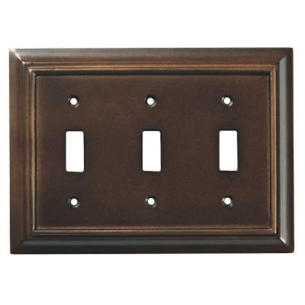 Brainerd - Liberty Architectural MDF Toggle Switch Wall Plate - Walnut ...
