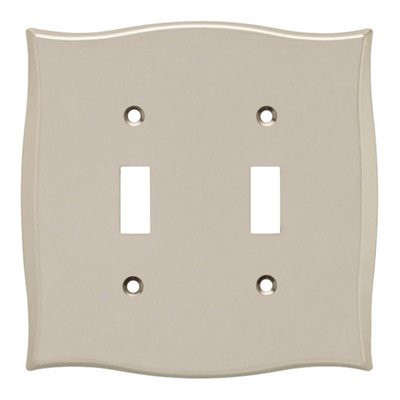 Bellaire Double Switch Plate - Vintage Nickel (144063) - D. Lawless ...