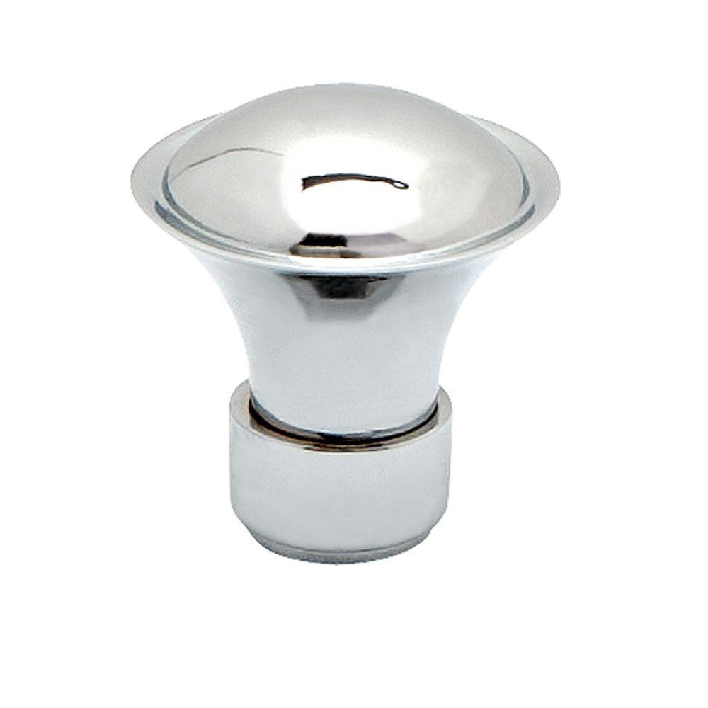 1-1/8" Geometrics Collection Banded Spindle Knob Polished Chrome
