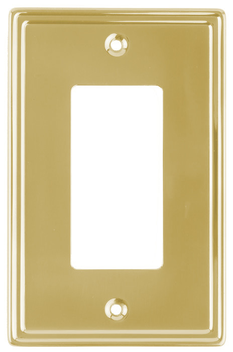 Single Rocker Switch Wall Plate In Polished Solid Brass LQ-W207BMP-PL-U ...