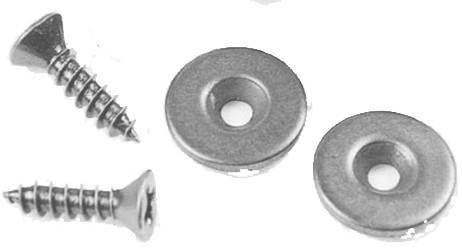 Steel Strike Plate & Screw for Magnetic Catches - 1 3/16" - D. Lawless ...